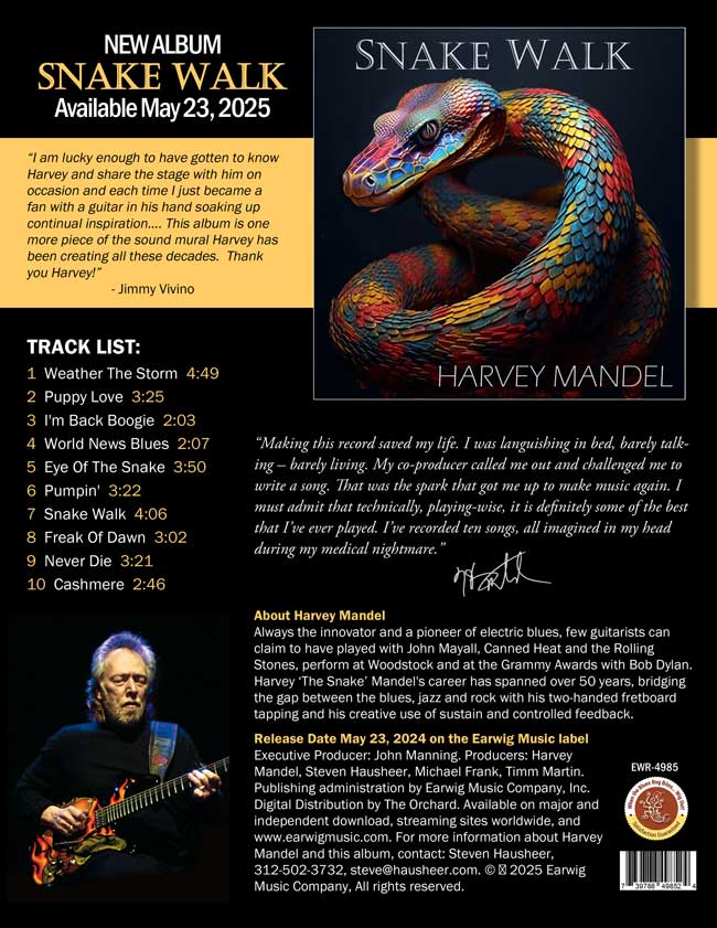 Snake Walk Release – Harvey "The Snake" Mandel